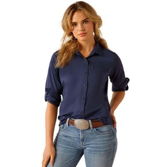 Ariat | Tops | New Ariat Venttek Stretch Womens Upf4 Shirt In Black ...